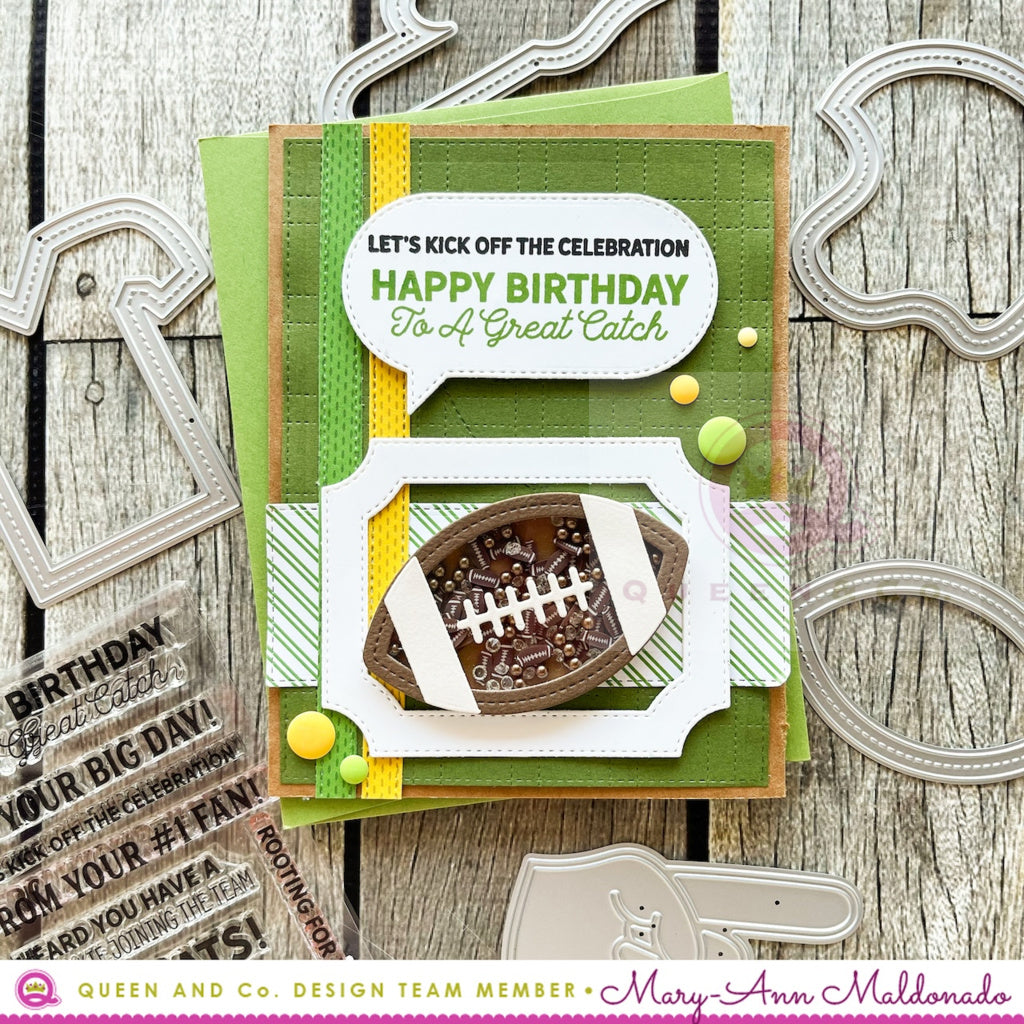 Football Shaped Shaker – Queen & Co